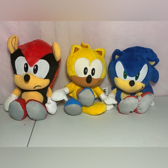 Toys | Sonic The Hedgehog Mighty Ray And Sonic Plush Soft Toy Jakks ...